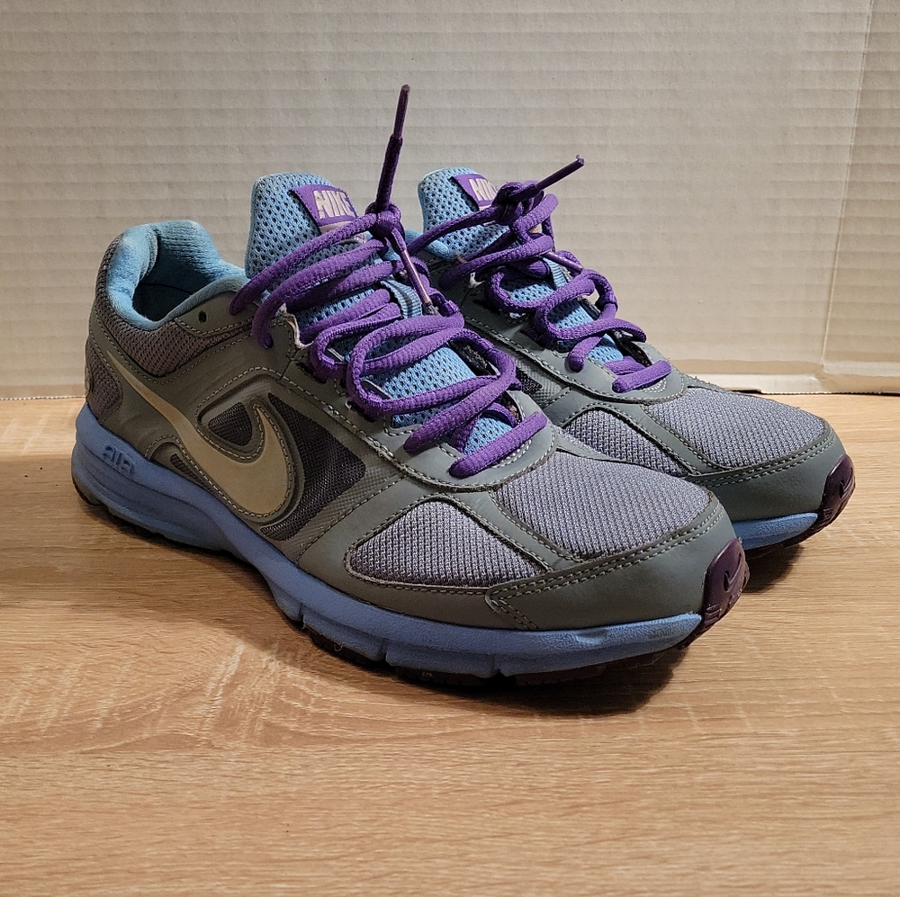Womens Nike Air Relentless Purple Grey Sneaker - Gem